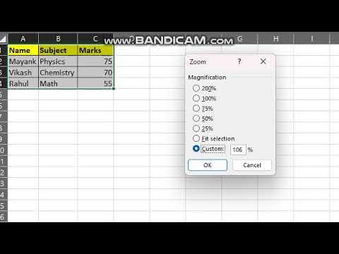 Shortcut key of zoom in Excel - YouTube