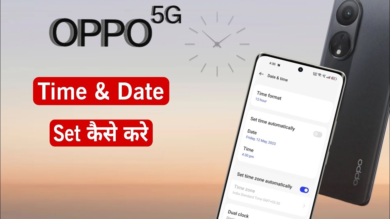 OPPO 5G Time Change | How to Change Date & Time in OPPO Phone (12am/pm ...