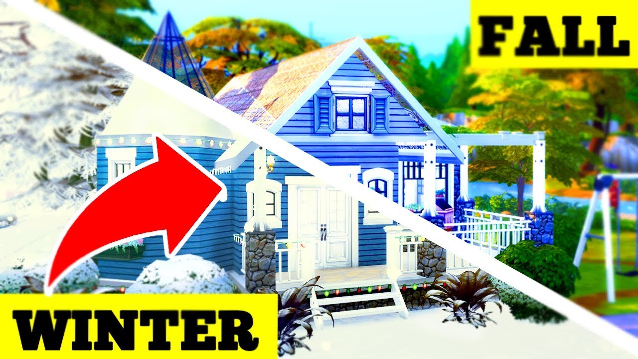 🌈⛄️ WINTER TO FALL BUILD! The Sims 4 Seasons! ⛅️ - YouTube