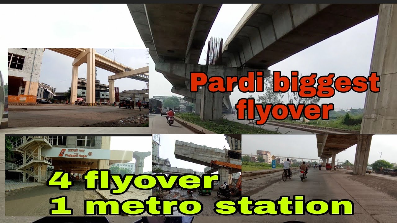 Pardi flyover construction update ||. Prajapati metro station up date ...
