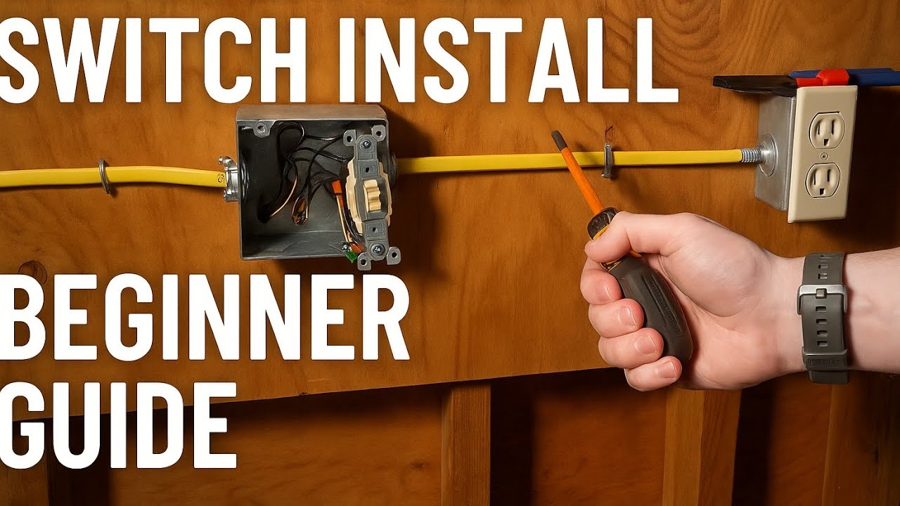 Single Pole Switch Install Beginner Guide - YouTube