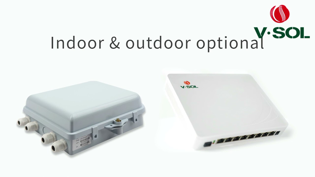 [Product Video] V-SOL GPON+EPON Waterproof Outdoor/Indoor PoE ONU (PON ...