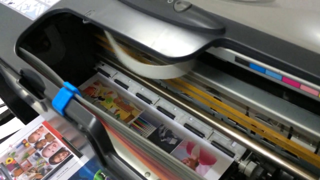 ทดสอบหลังซ่อม Epson Stylus R230 อาการหัวพิมพ์ตัน - YouTube
