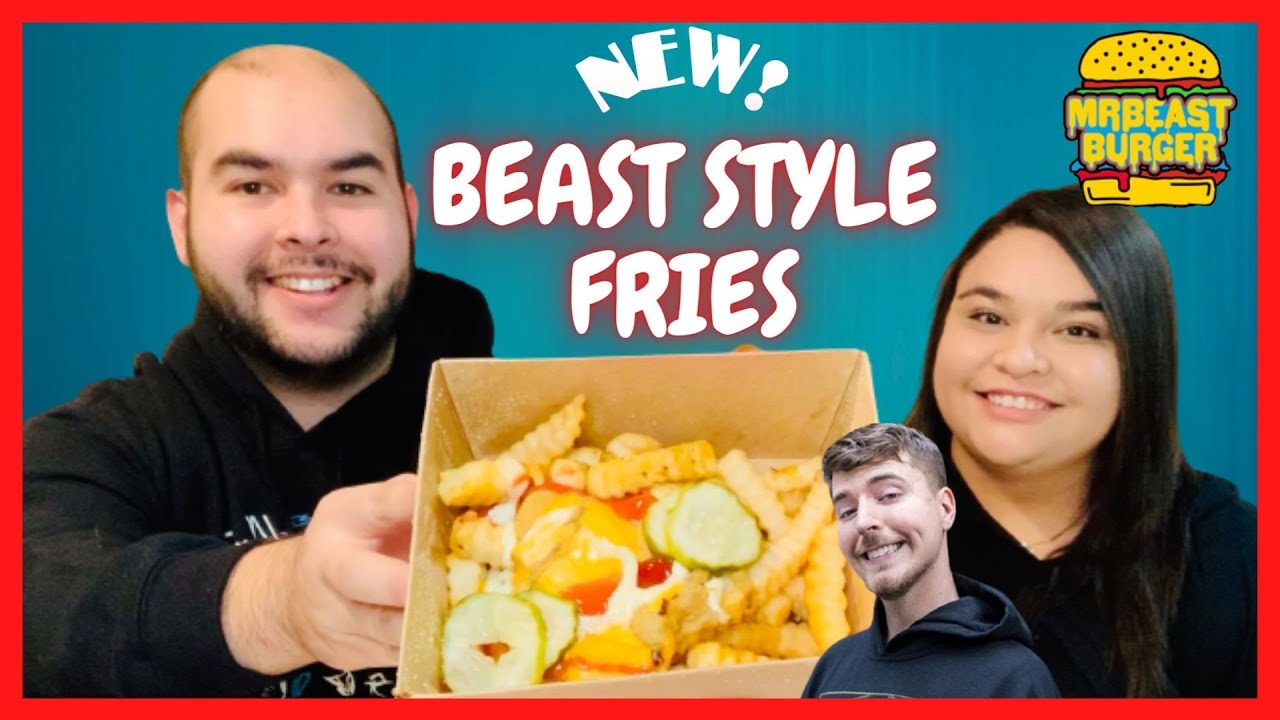 MrBeast Burger Review - Beast Style Fries 🍟🧀🧅 - YouTube