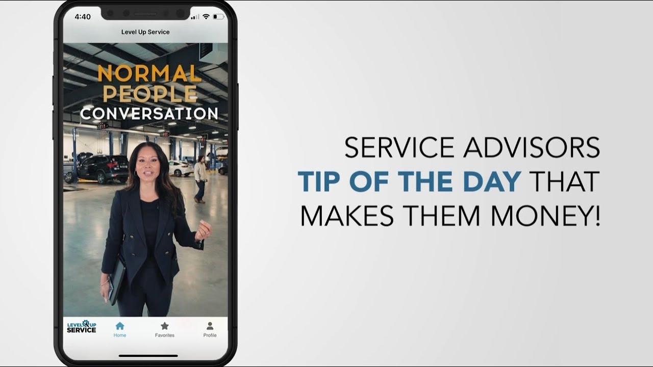 Level Up Service! Sales Tip of the Day for Service Advisors! - YouTube
