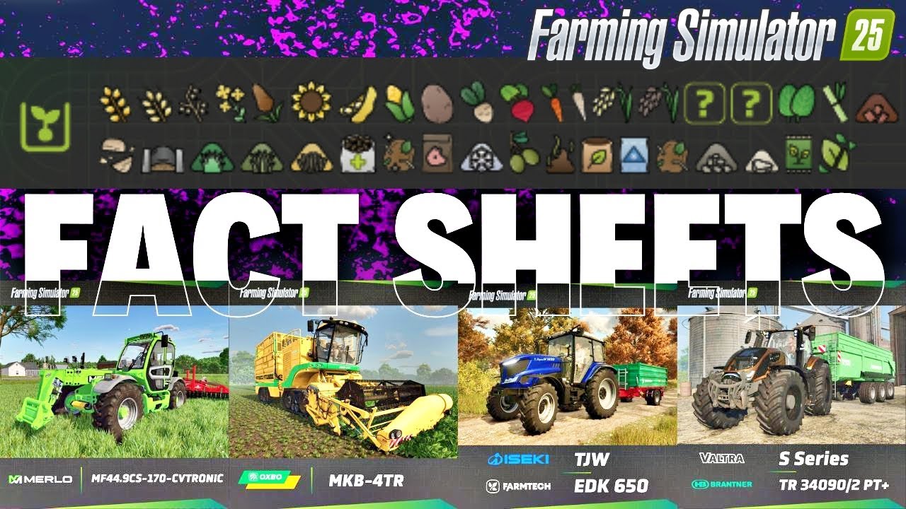 🔥🔥🔥 FACT SHEETS FARMING SIMULATOR 25 - YouTube