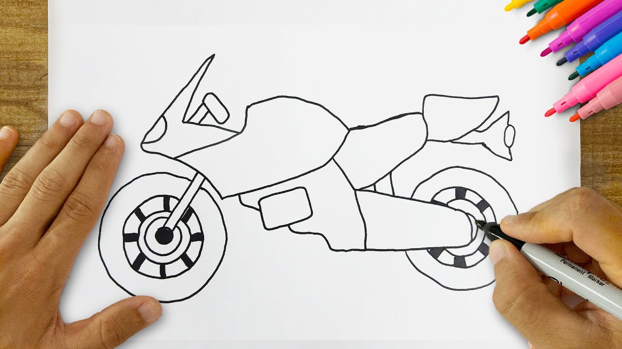 How to Draw a Racing Engine Very Easily? Step by Step Engine Drawing ...