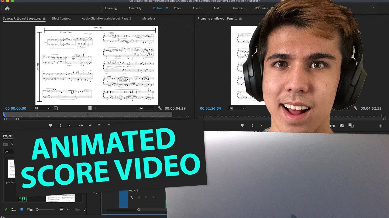 How I Make Animated Score Videos [TUTORIAL] - YouTube