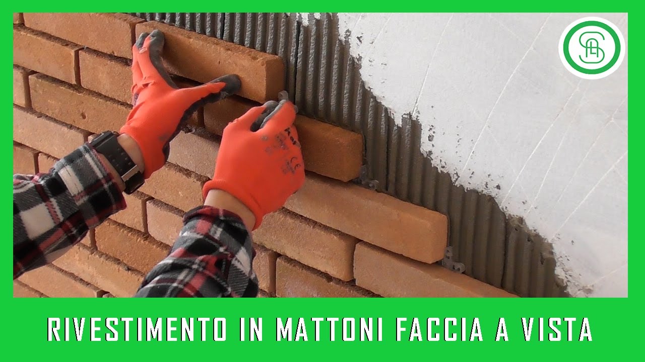 RIVESTIMENTO IN MATTONI FACCIA A VISTA - YouTube