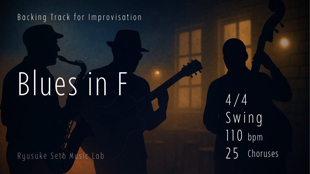 Blues in F | 110 bpm 25 Choruses | Jazz Backing Track for Improvisation ...