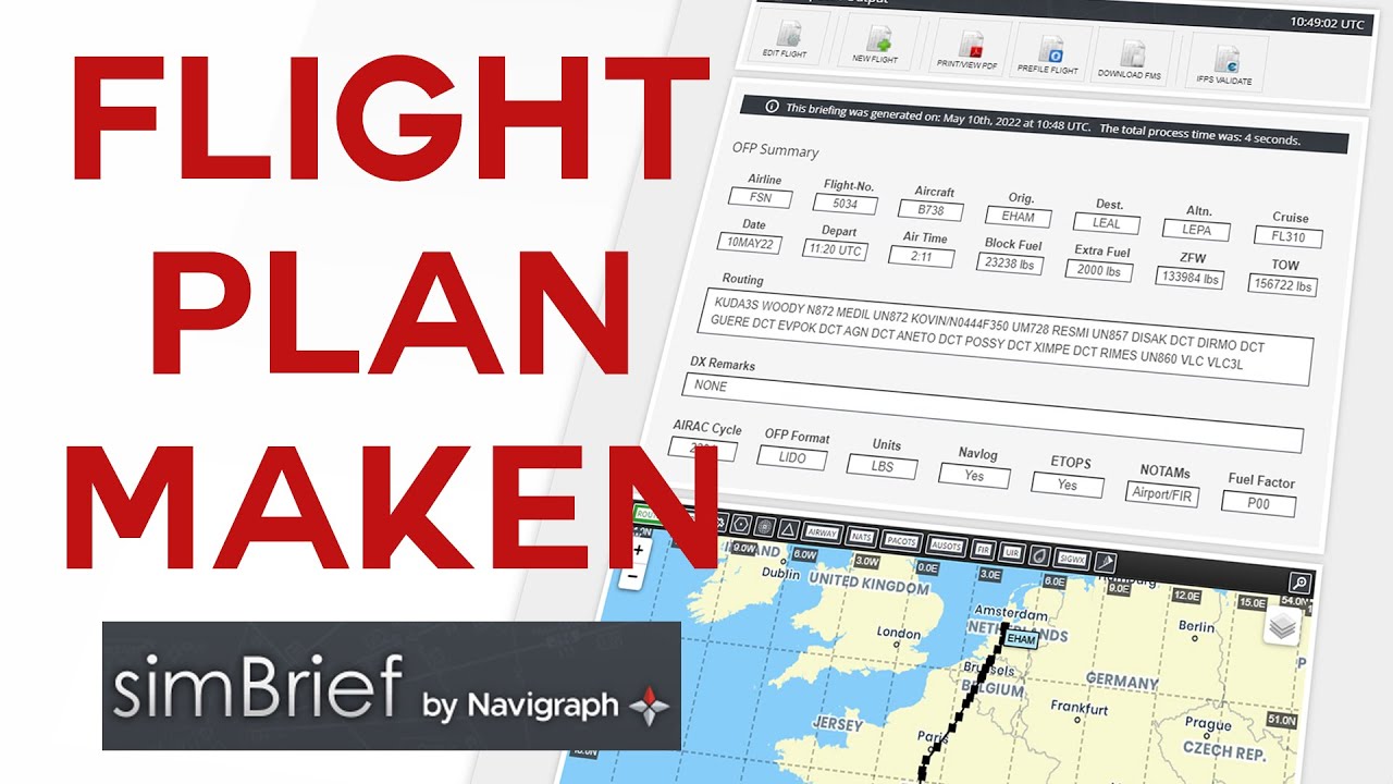 Hoe maak je een Flight Plan in Simbrief? | Tutorial [NL] - YouTube