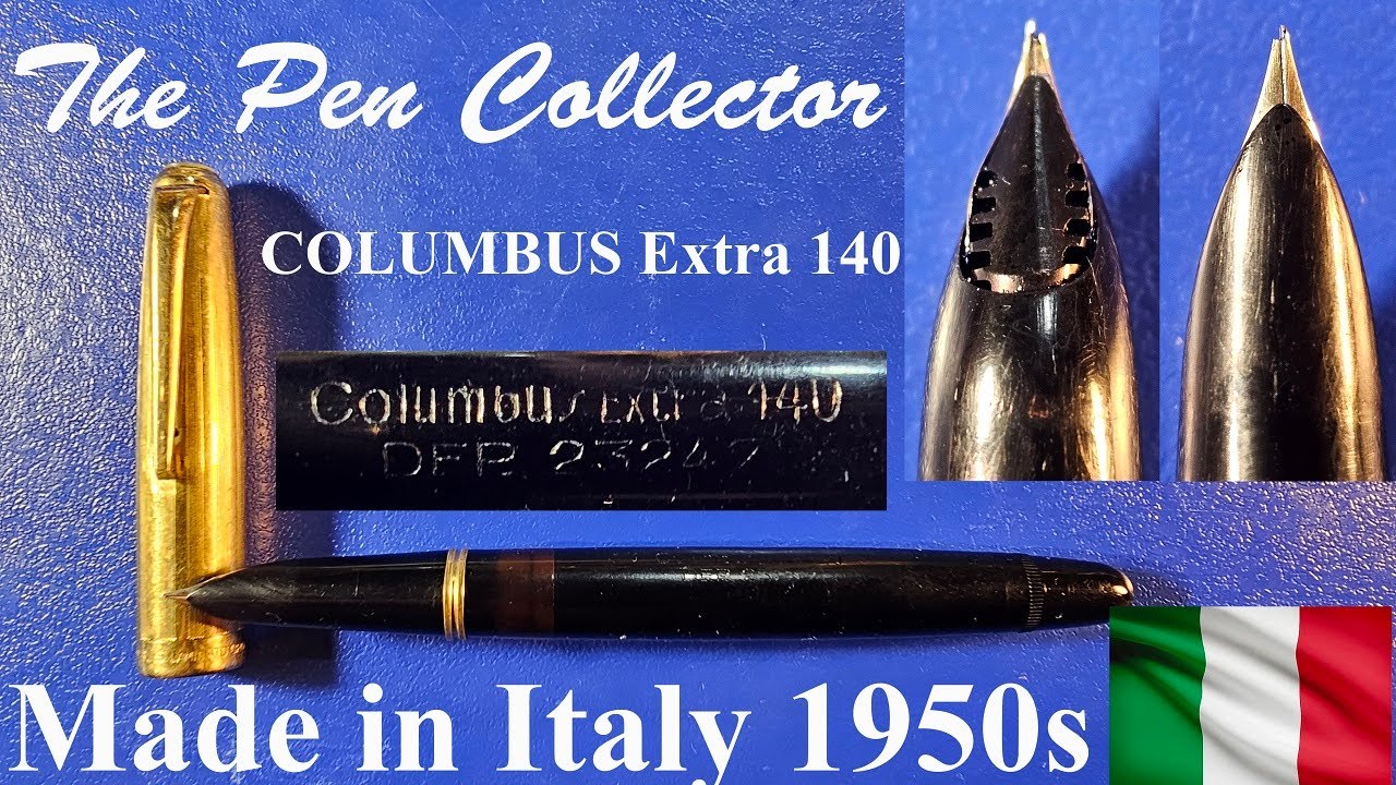 COLUMBUS Extra 140 Fountain Pen Review - YouTube