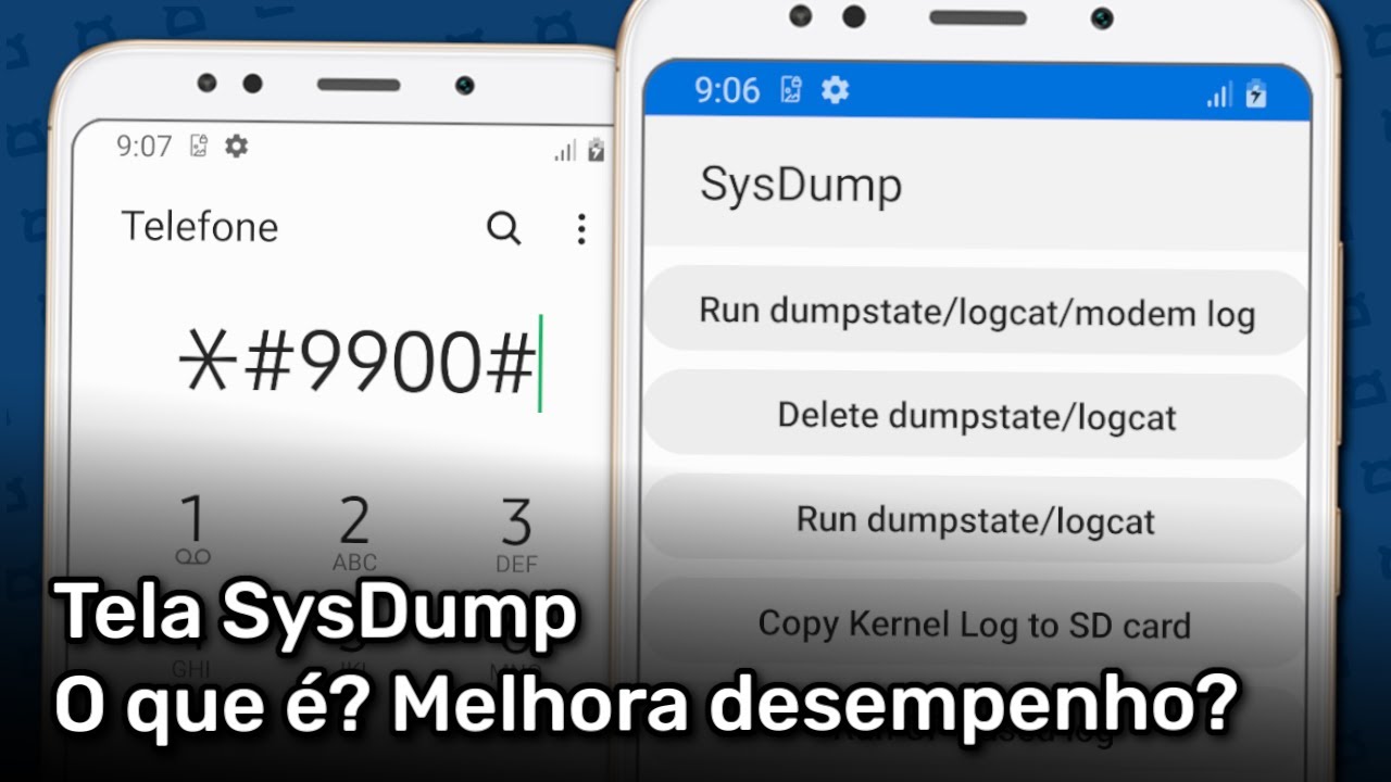 Menu SysDump - O que é? melhora o desempenho? (Samsung) - YouTube