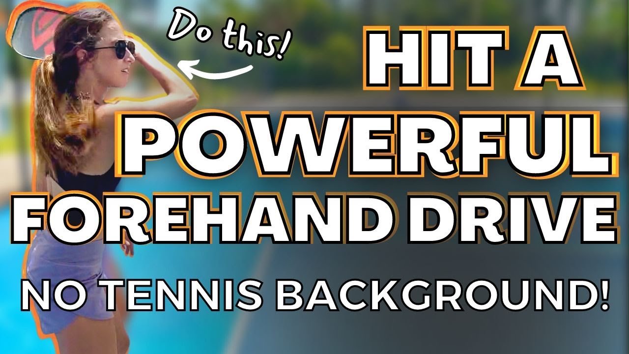 How to Hit a POWERFUL Topspin Forehand Drive!!! (No Tennis Background ...
