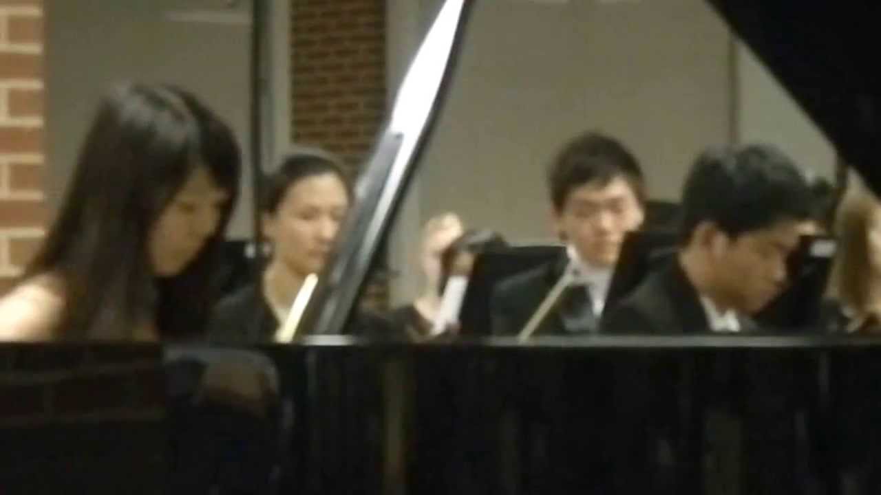 Grieg Piano Concerto in A Minor, 1st mvmt. (with GSMST orchestra/band ...