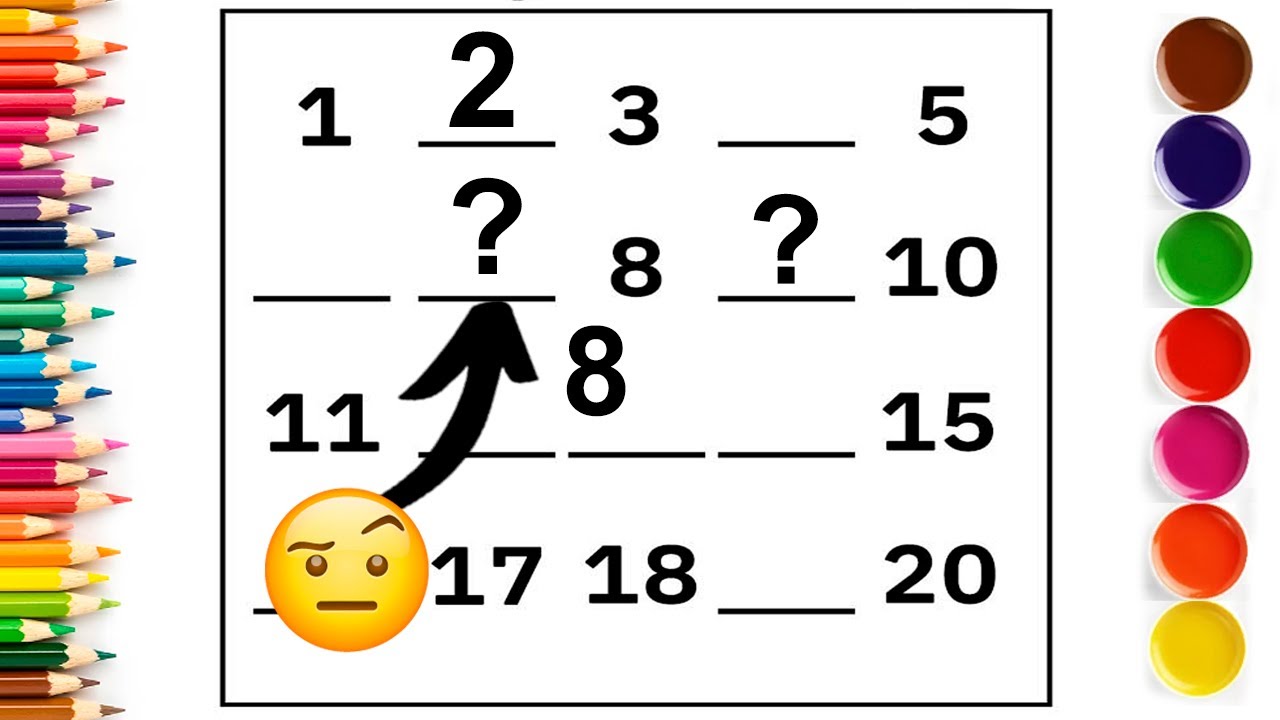 Fill the missing numbers | 123 Numbers Counting | 123 learning for kids ...