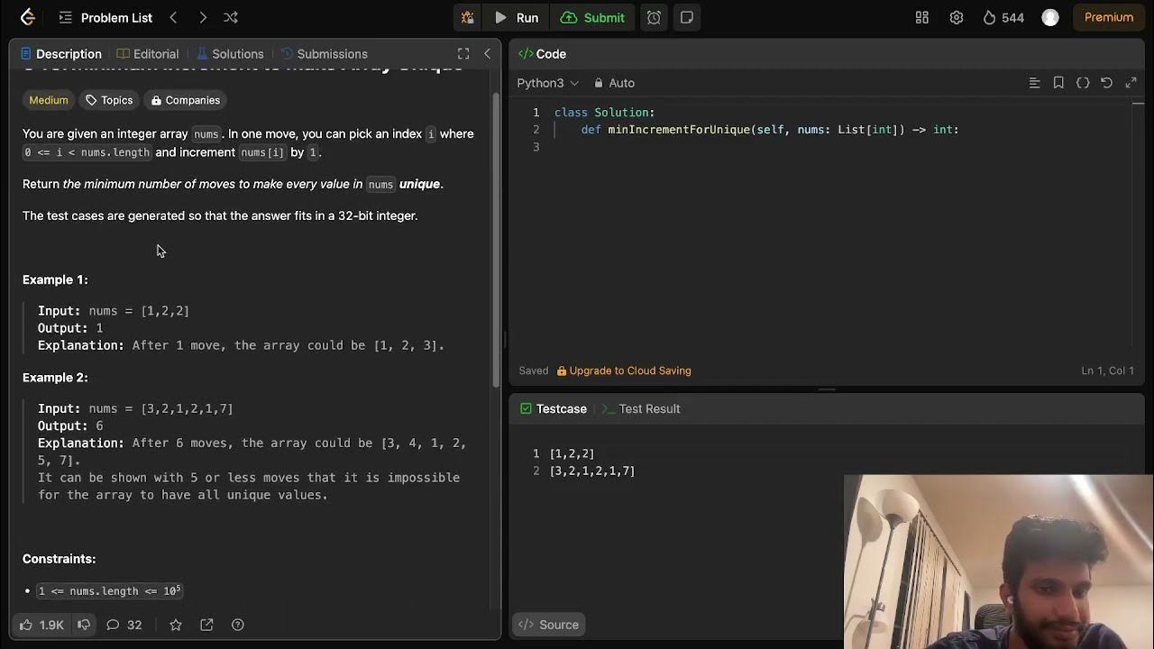 945 Minimum Increment to Make Array Unique - YouTube
