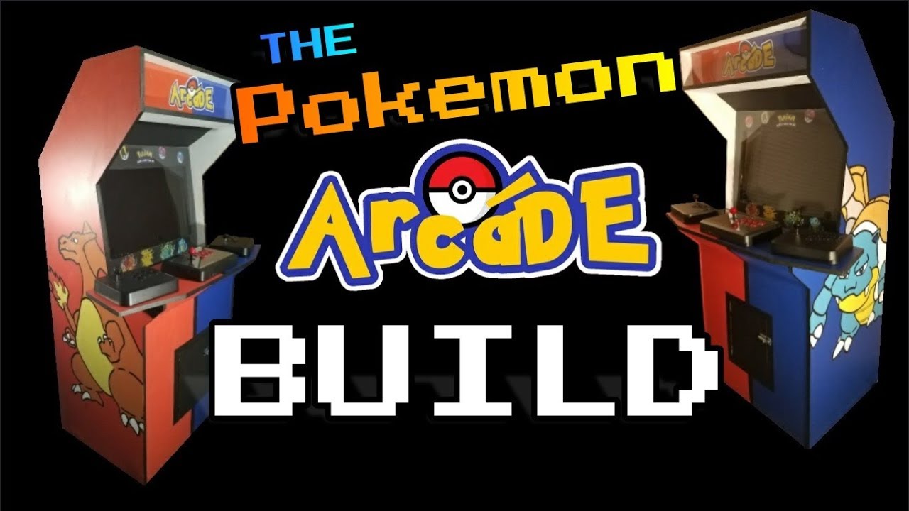 Custom Pokemon Arcade Cabinet with CUSTOM Artwork & Launchbox Big Box ...