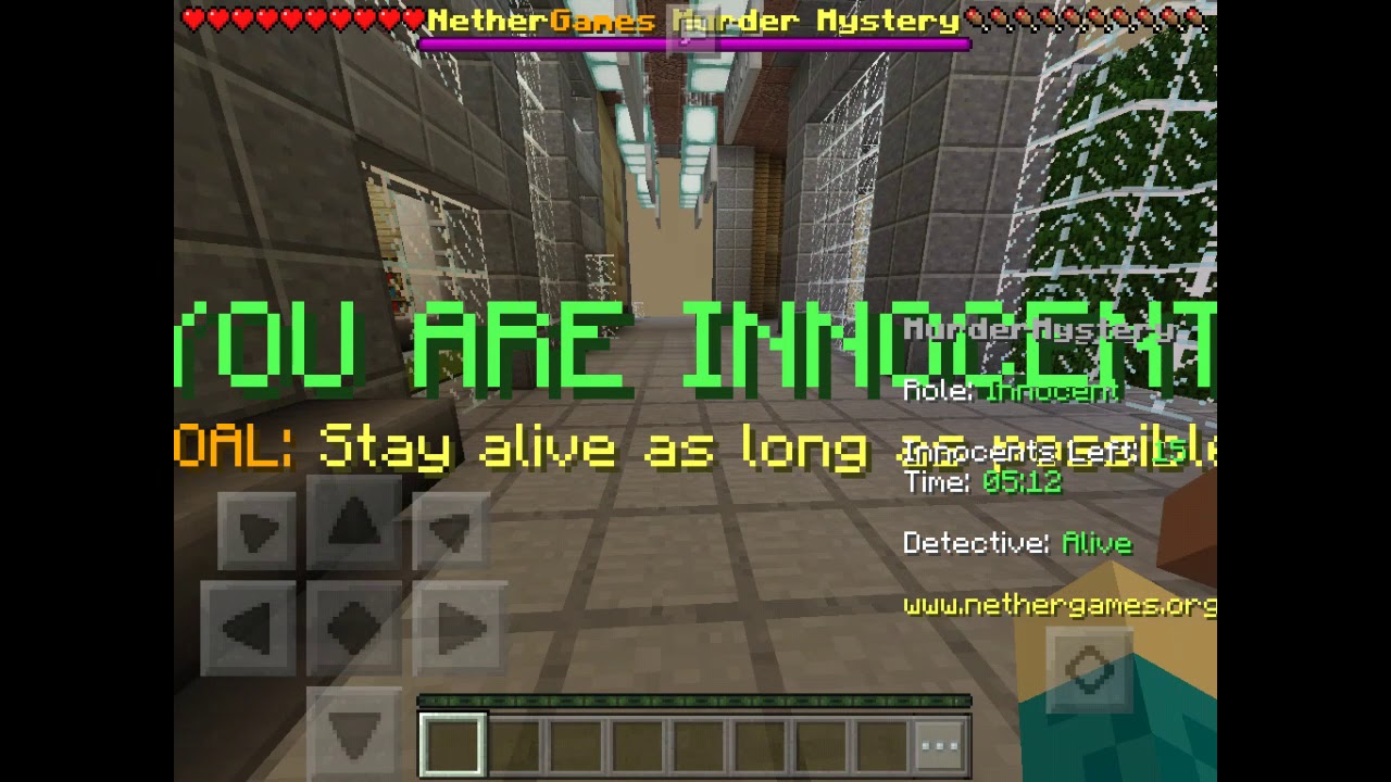 Mcpe Murder Mystery Server! - YouTube