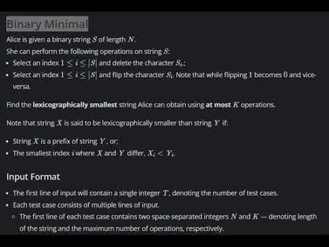 Binary minimal codechef solutions fake certificate Link in comments - YouTube