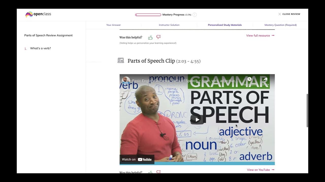How OpenClass works as a learner - YouTube