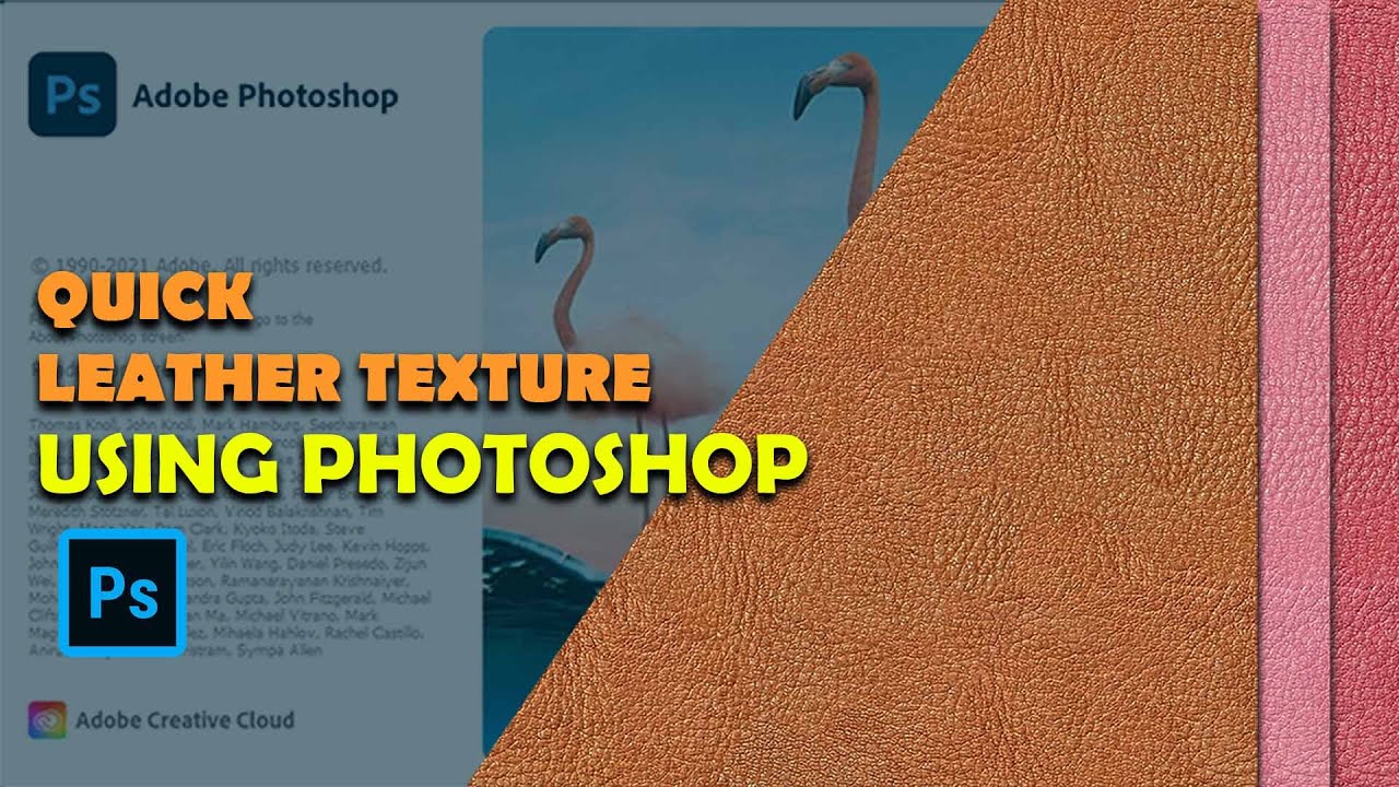 HOW TO CREATE LEATHER IN PHOTOSHOP - YouTube