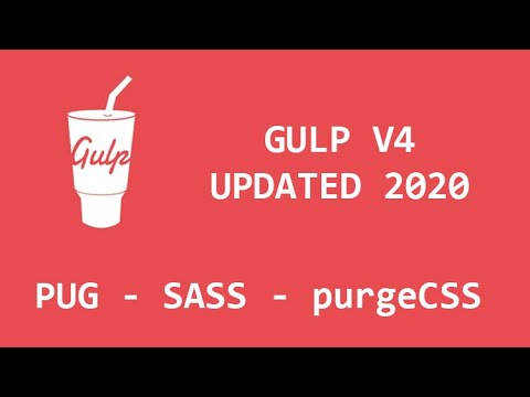 Gulp 4 - PUG + SASS + purgeCSS - YouTube