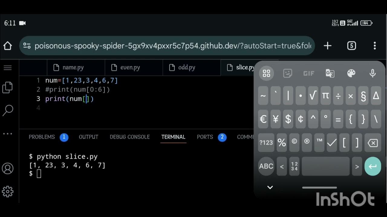 list slicing in python with some basic examples - YouTube