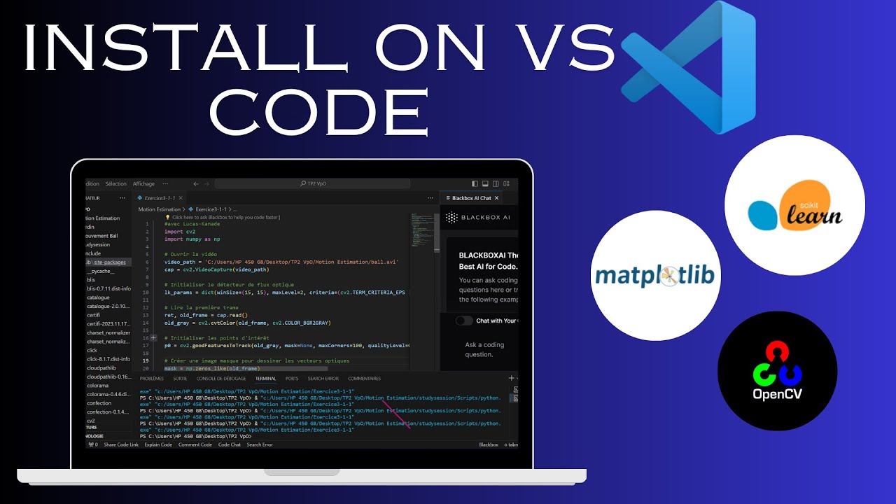Installing Opencv Scikit Learn And Matplotlib On Vs Code Youtube 7348
