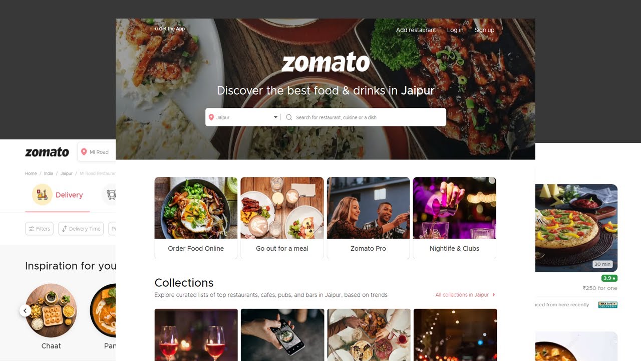 Complete Responsive Food Restaurant Website Design Using Html Css Javascript Zomato Clone Part