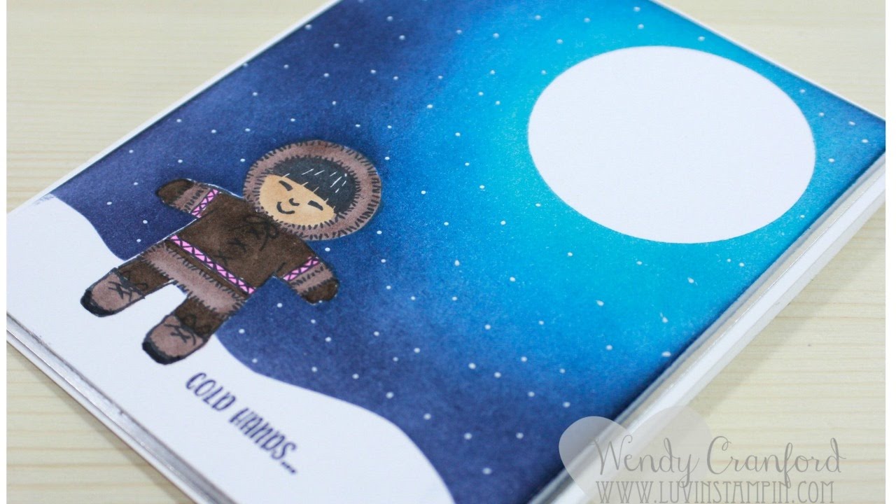 How To Ink Blend a Winter Night Sky - YouTube