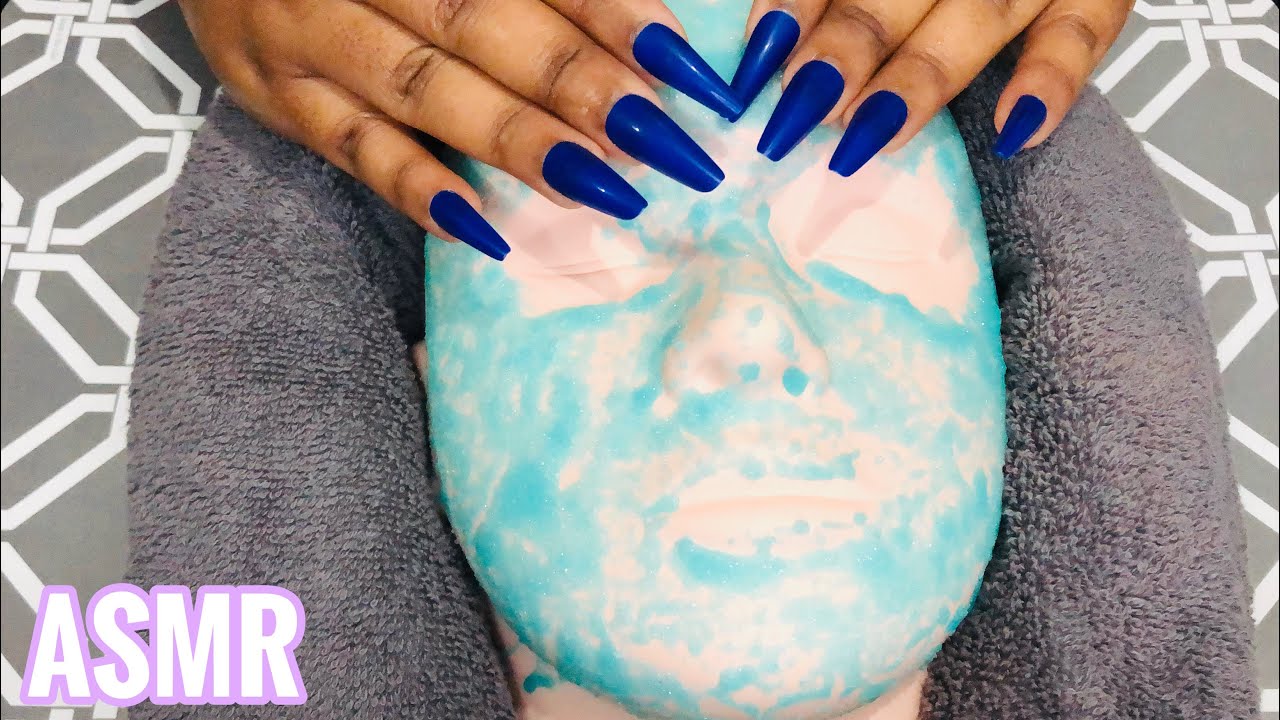 ASMR | Sugar Scrub Facial | Light Scratching | No Talking - YouTube
