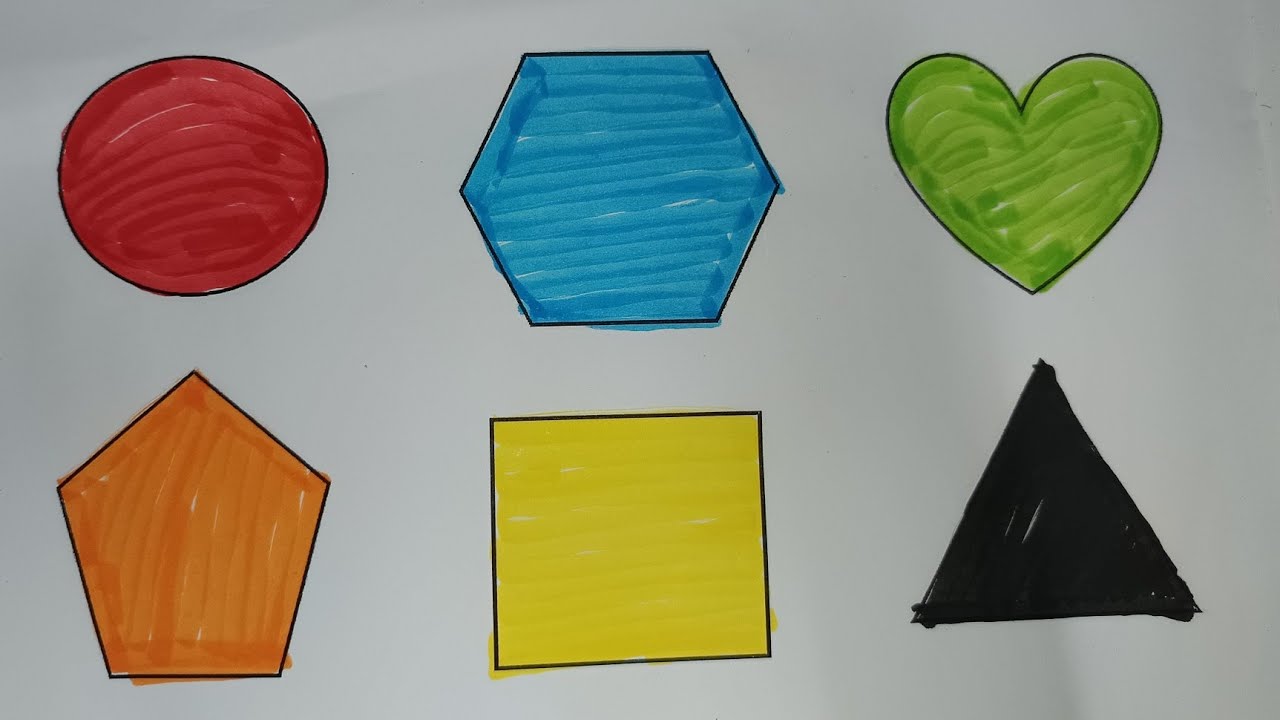 how drow shapes | shapes drawing for kids. - YouTube