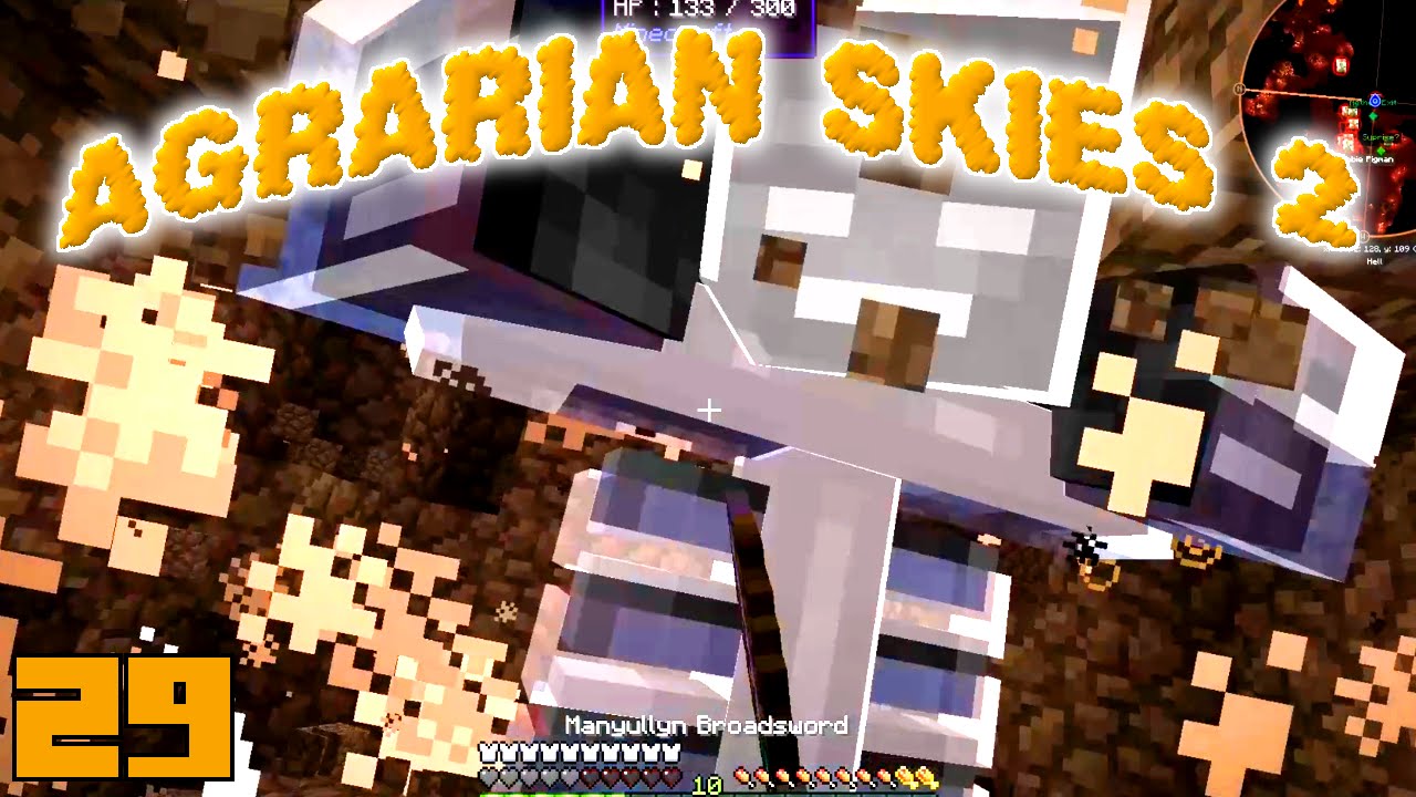 Minecraft Mods Agrarian Skies 2 - WITHER BOSS !!! [E29] (Modded ...