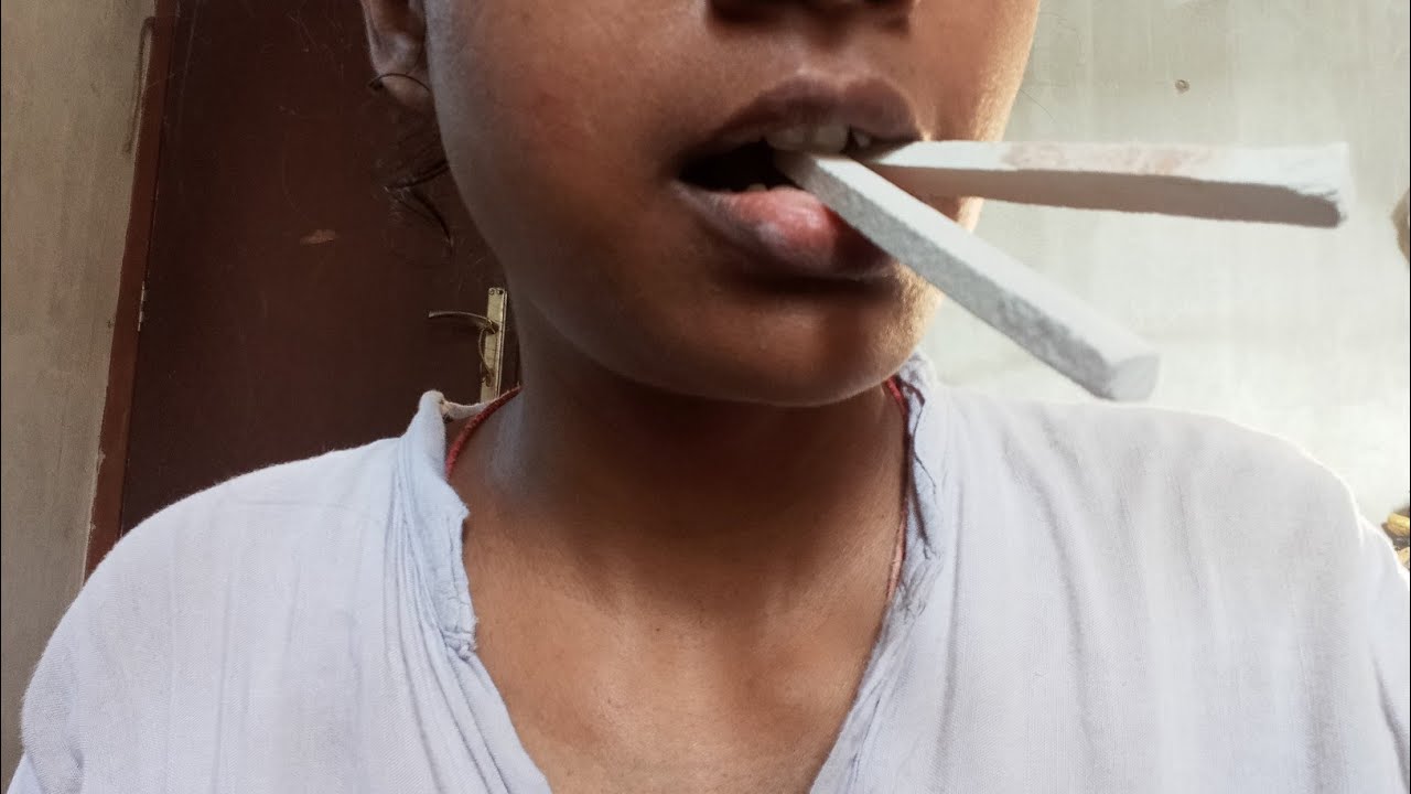 asmr double slate pencil eating daily routine vlogs - YouTube