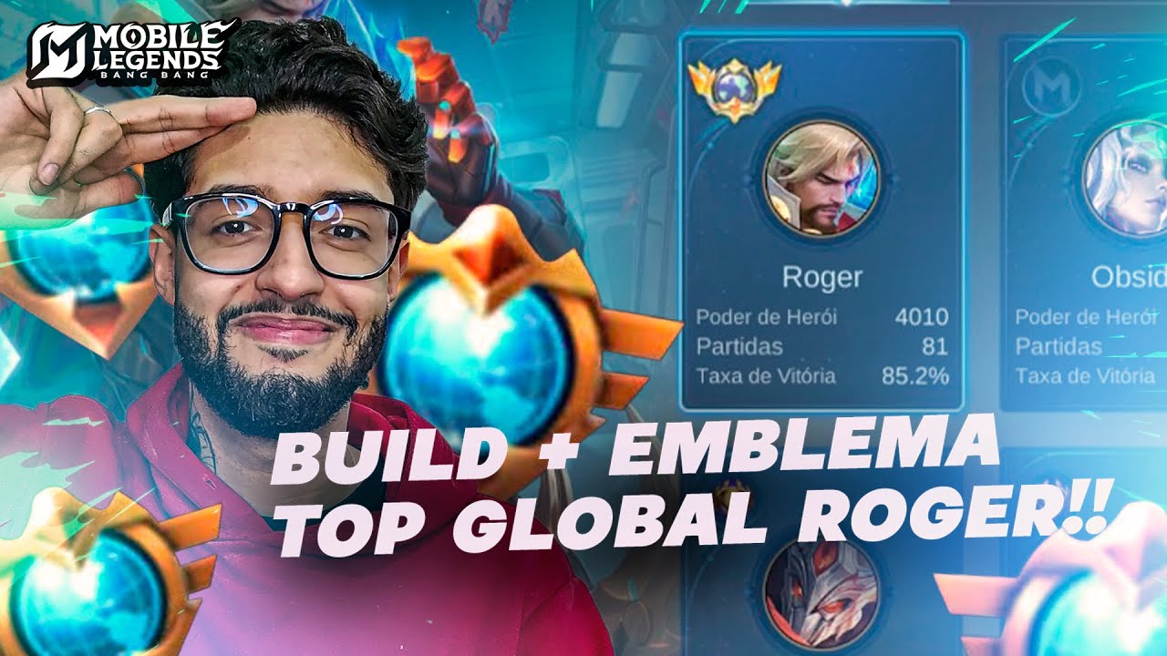 Quer ser TOP GLOBAL de Roger? Essa Build é PERFEITA pra isso! - Roger ...