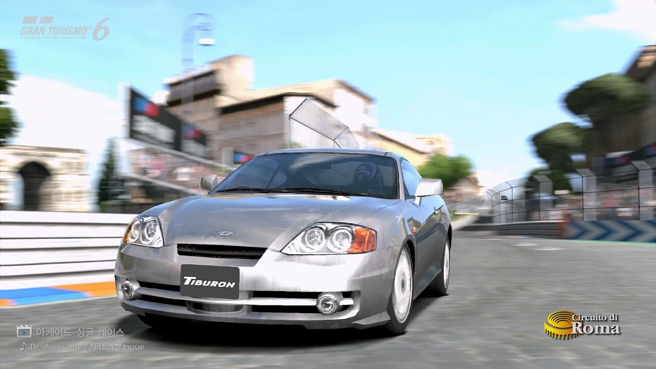 그란투리스모 6 - 현대 Hyundai Tiburon GT '01 소개글 + 주행 영상 - YouTube