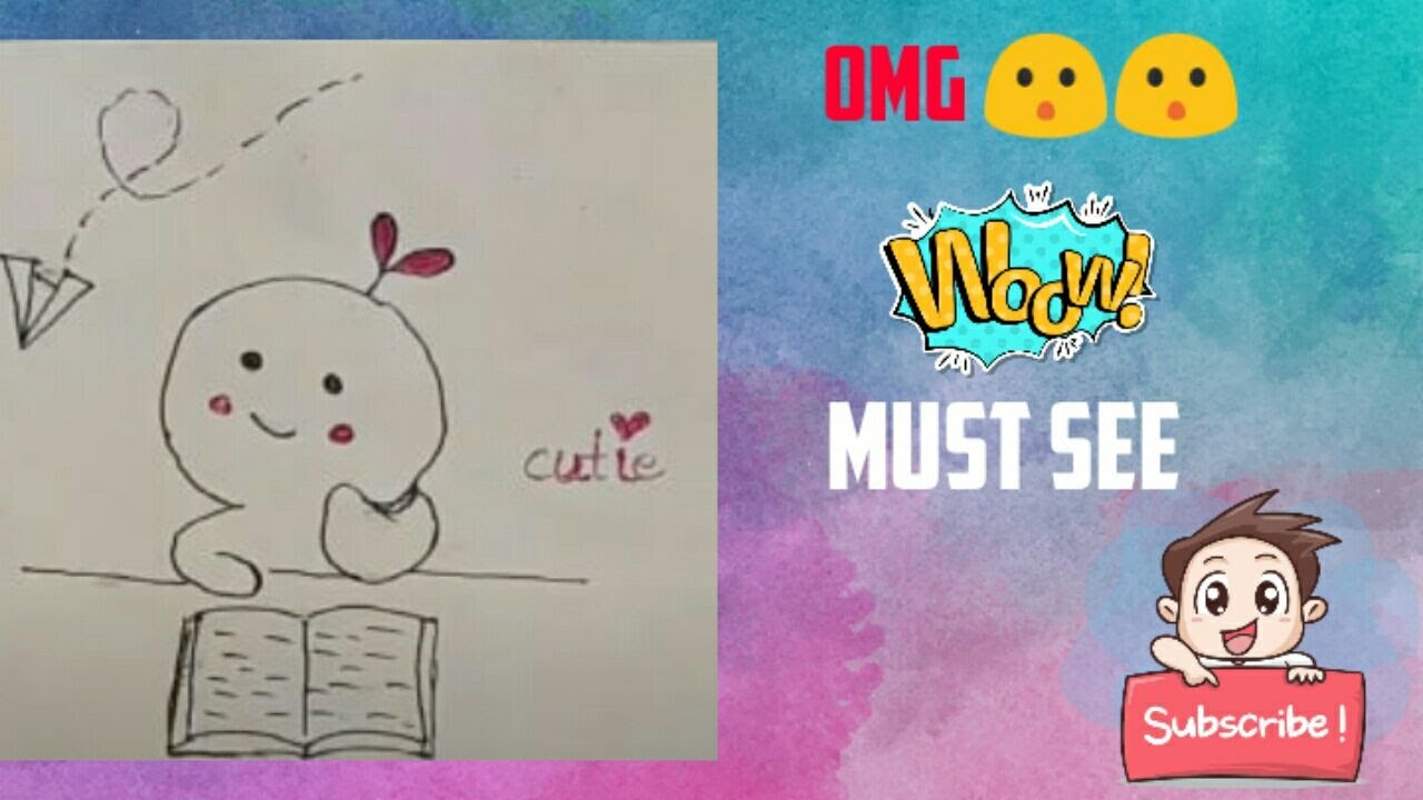 How to draw a doodle art lll Easy drawing lll Kids drawing lll Funny ...