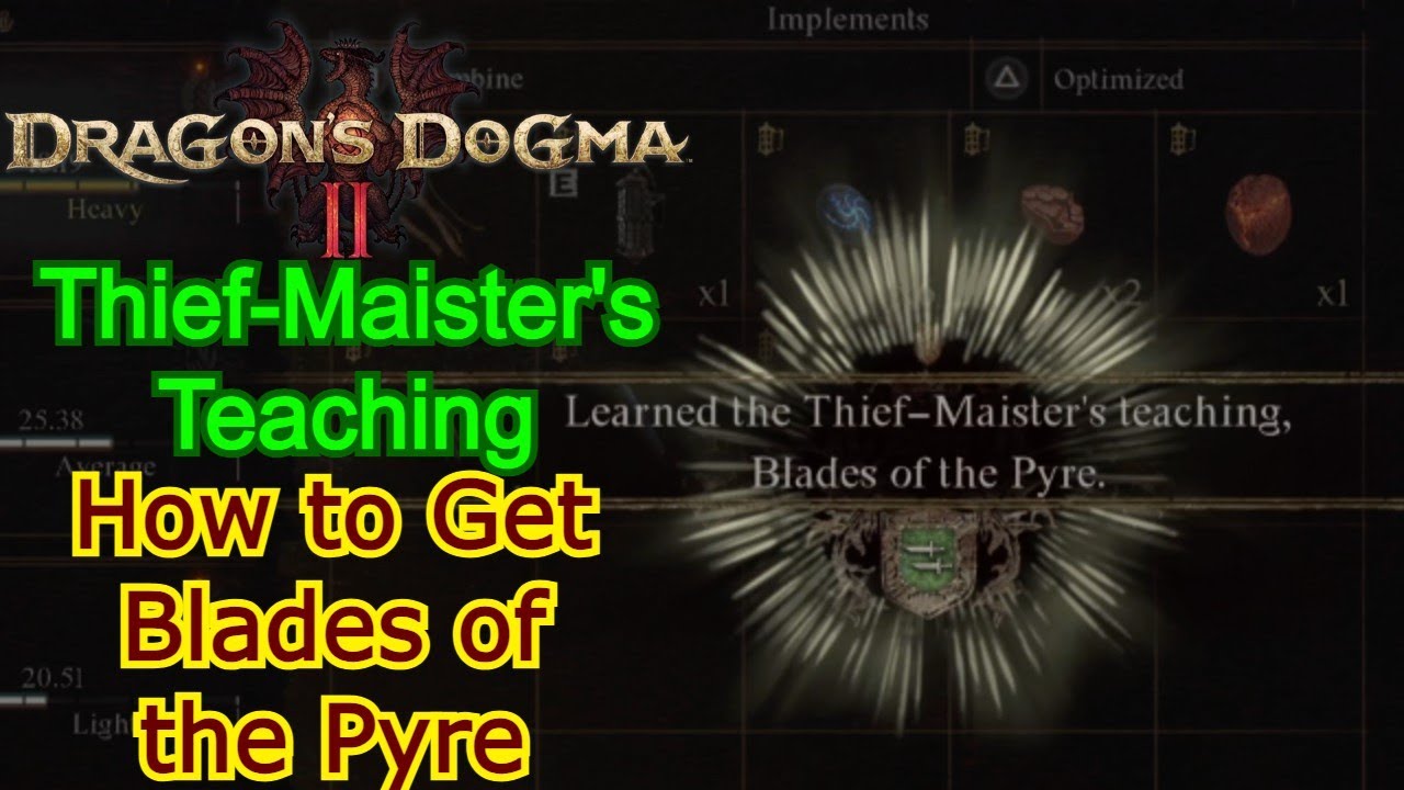 Dragon's Dogma 2 | How to Unlock Thief-Maister's Blades of the Pyre ...