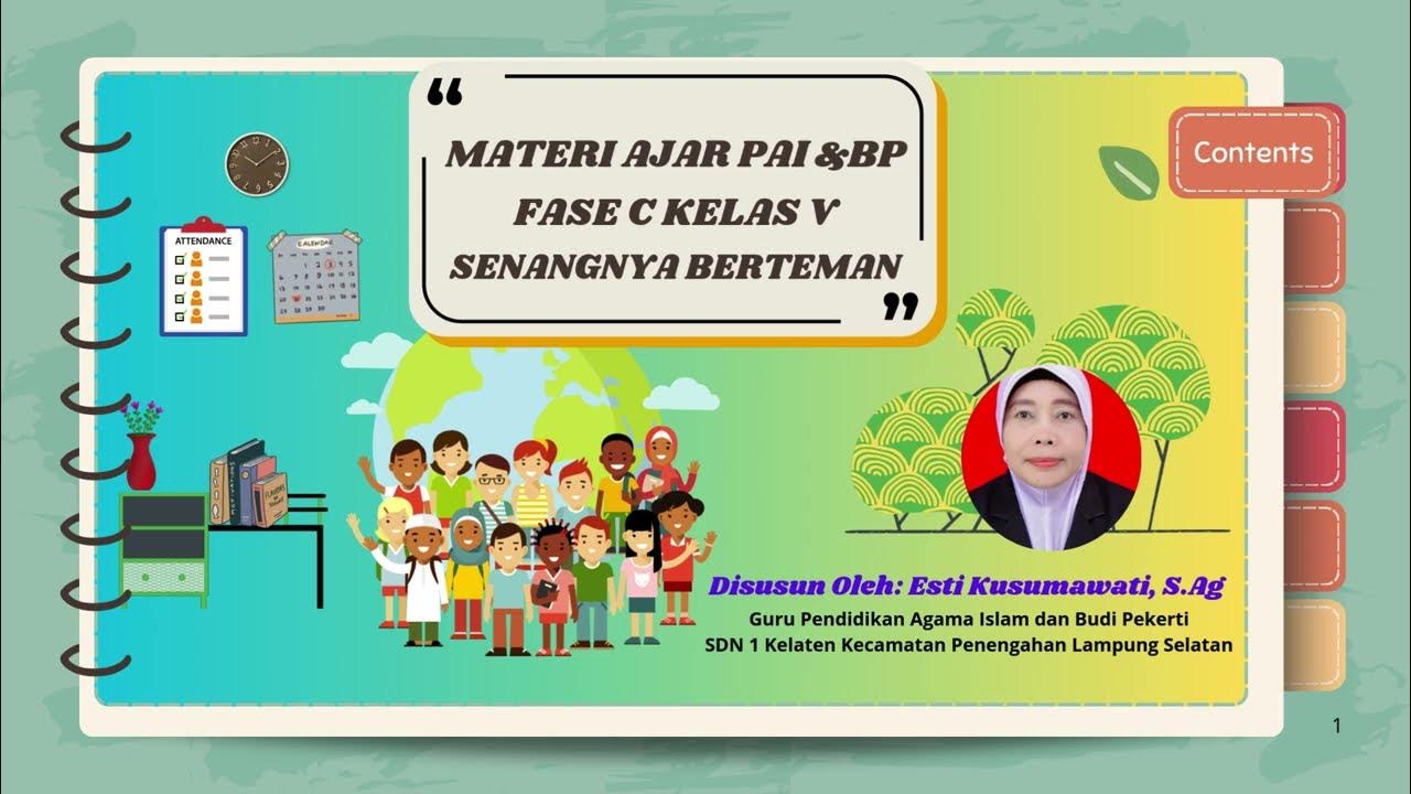 MATERI AJAR SENANGNYA BERTEMAN FASE C KELAS V - YouTube