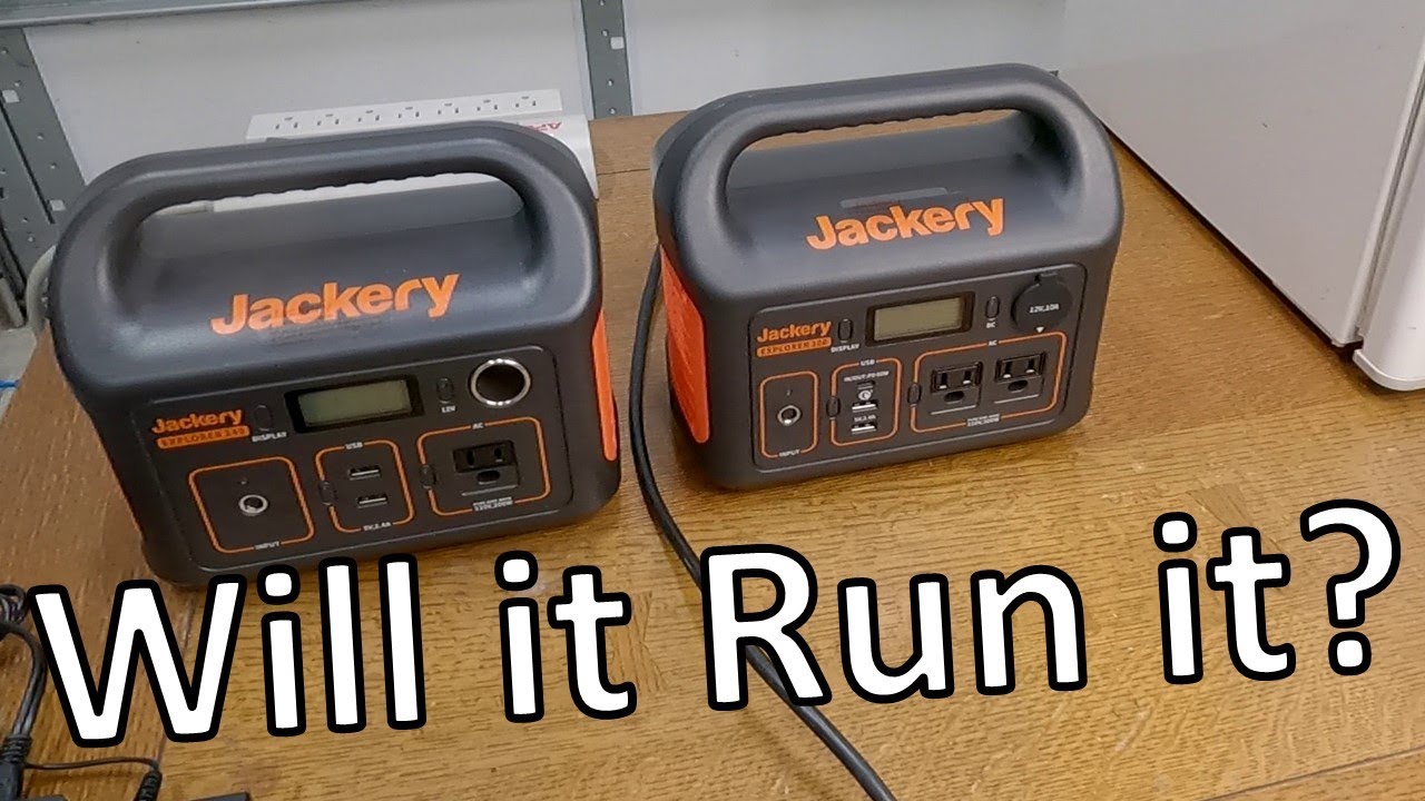 Can a Jackery 240 or 300 start a Mini Fridge? - YouTube