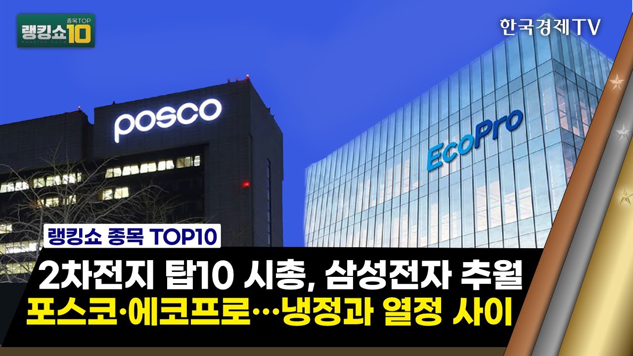 2차전지 탑10 시총 삼성전자 추월 포스코·에코프로··· 냉정과 열정 사이 길건우 에프알자산관리 대표 최수창 와우넷 파트너