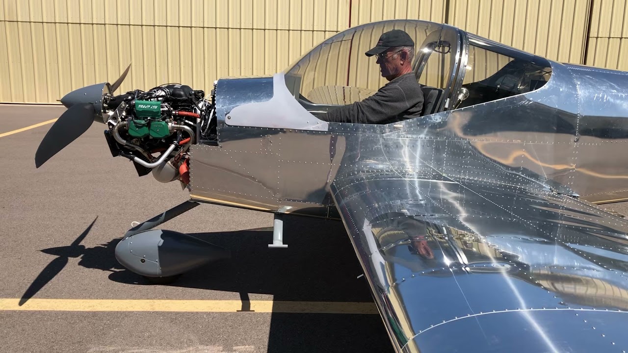 RV-12iS 1st engine start - YouTube