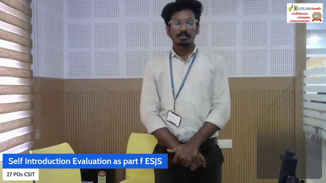 27 POs CSIT Self ntroduction Evaluation as part f ESJS Course (CH-4 ...