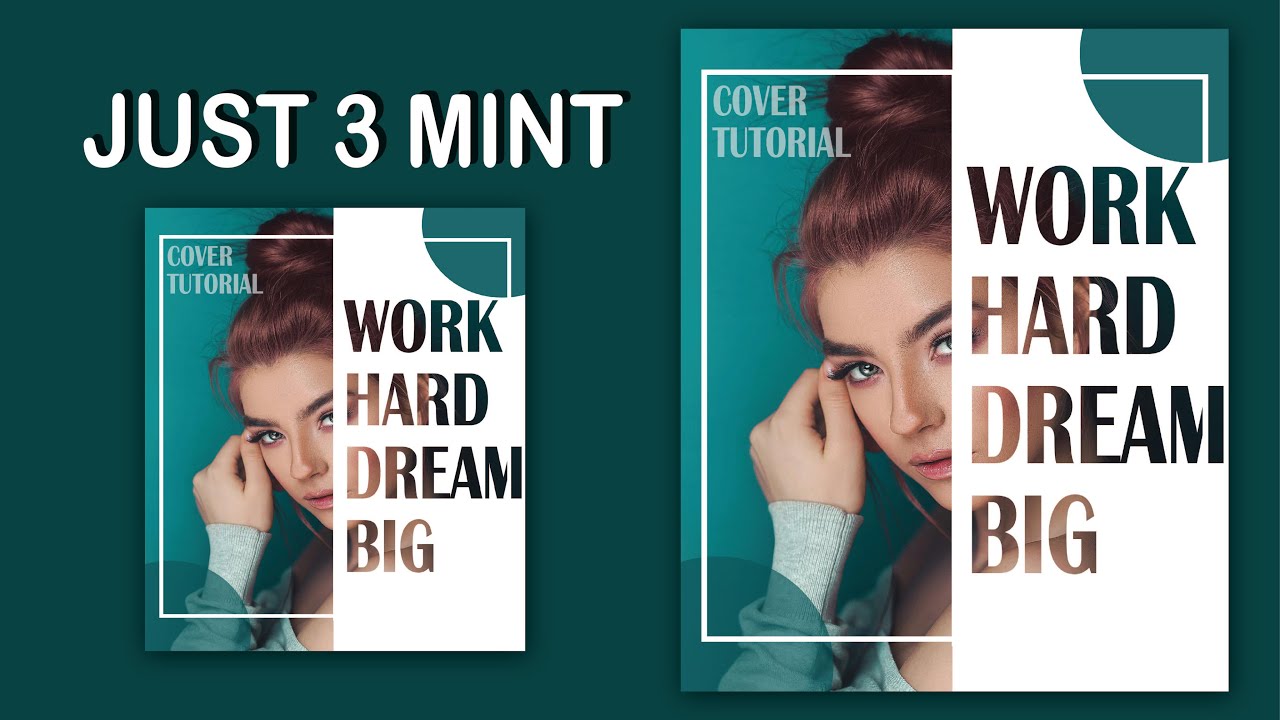How to simple cover page design in photoshop | photoshop tutorial just ...