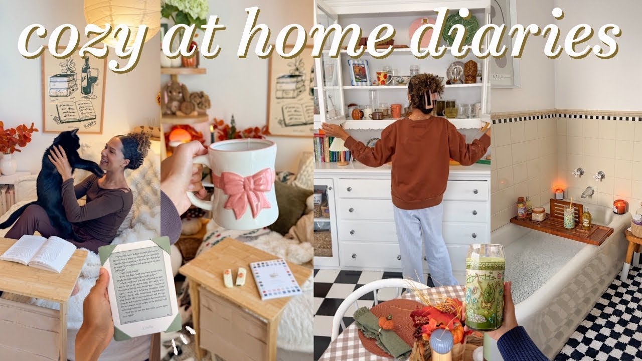 Cozy at Home Diaries🏠 - slowing down, self-care & a life update! - YouTube