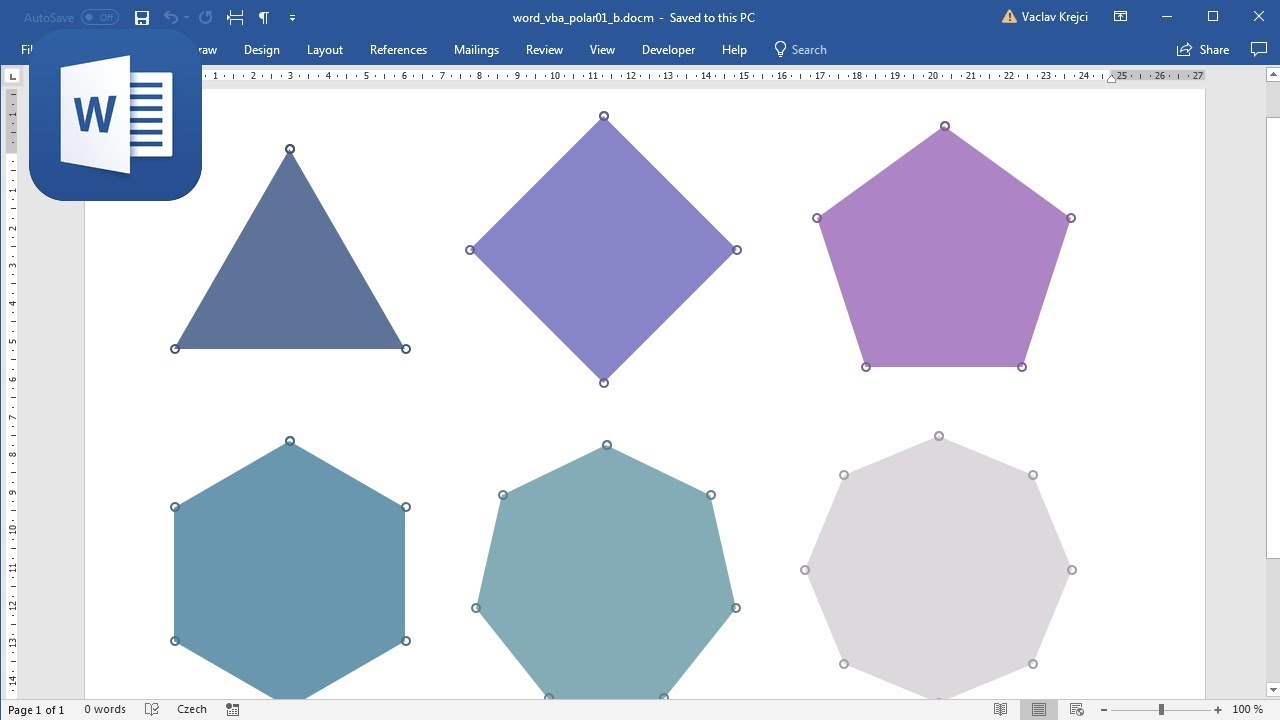 WORD: Polygons with Polar Coordinates, Part 2 - YouTube