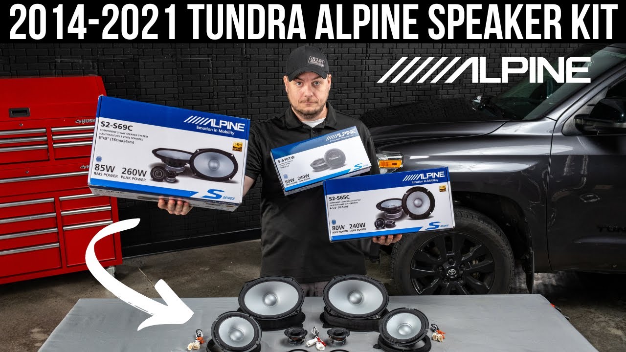 Toyota Tundra Alpine Speaker Plug & Play Upgrade Bundle Install | 2014 ...
