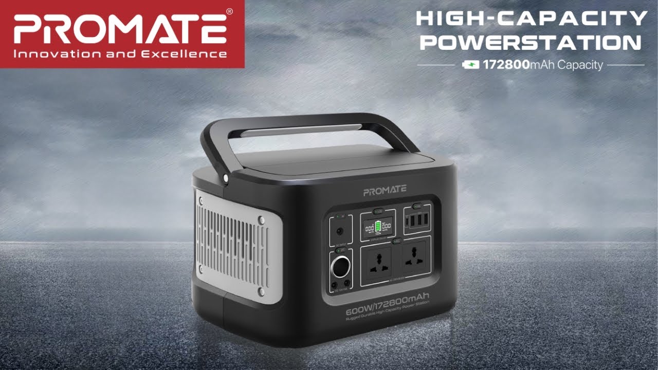Your Durable & Portable High Capacity Power Station | PROMATE - YouTube