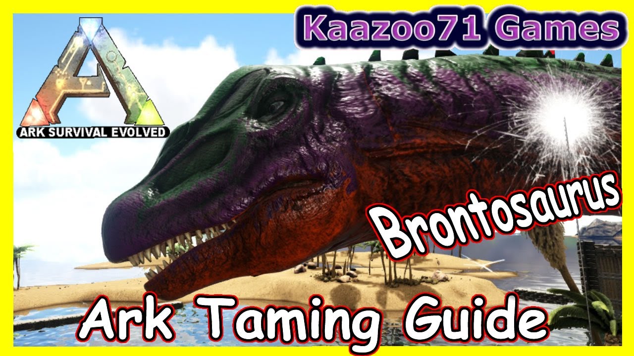 How to Tame a Brontosaurus in Ark 💥- Bronto - YouTube